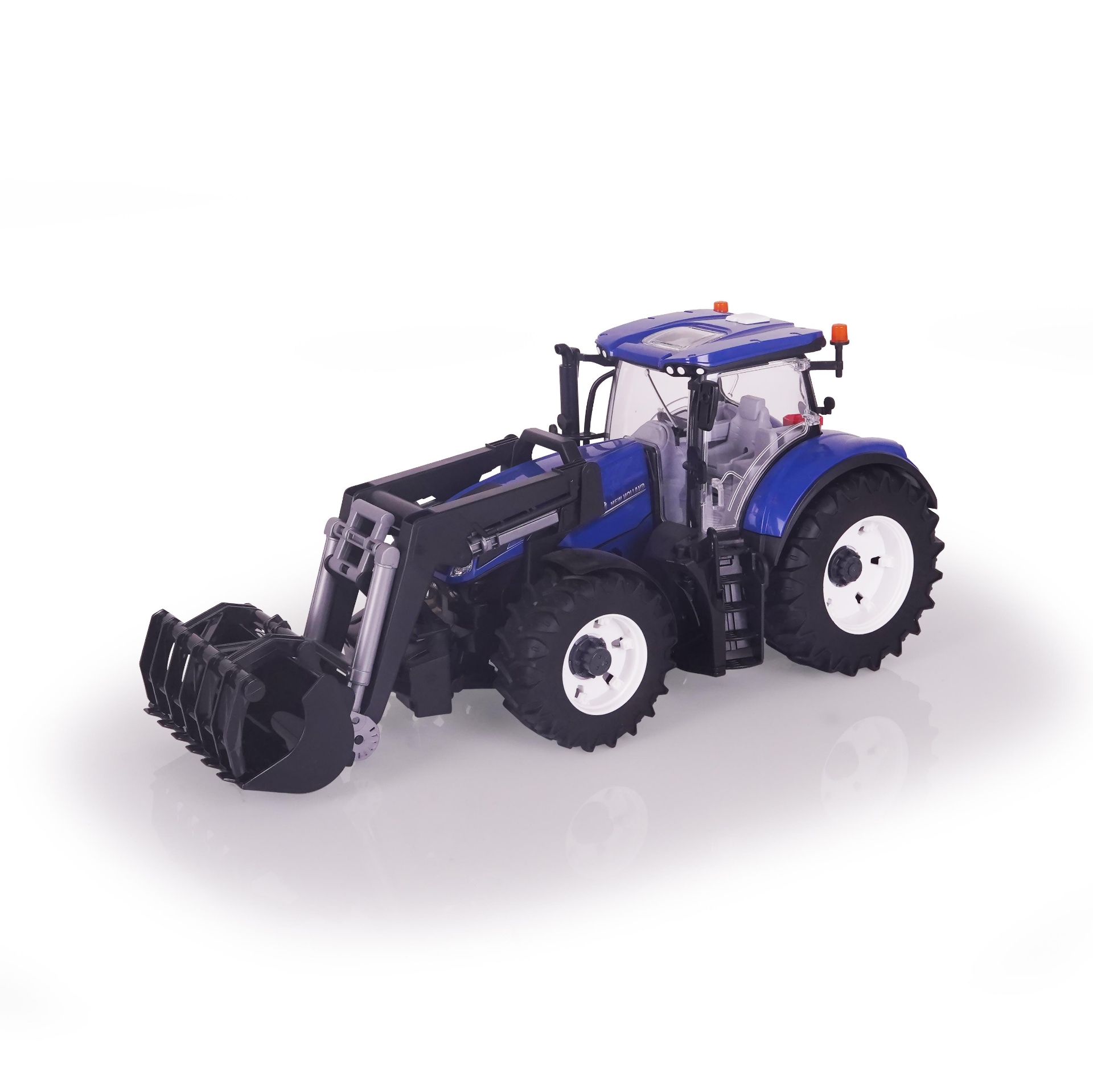 New Holland Style. Model Tractor, T7.340 with frontloader, 1:16