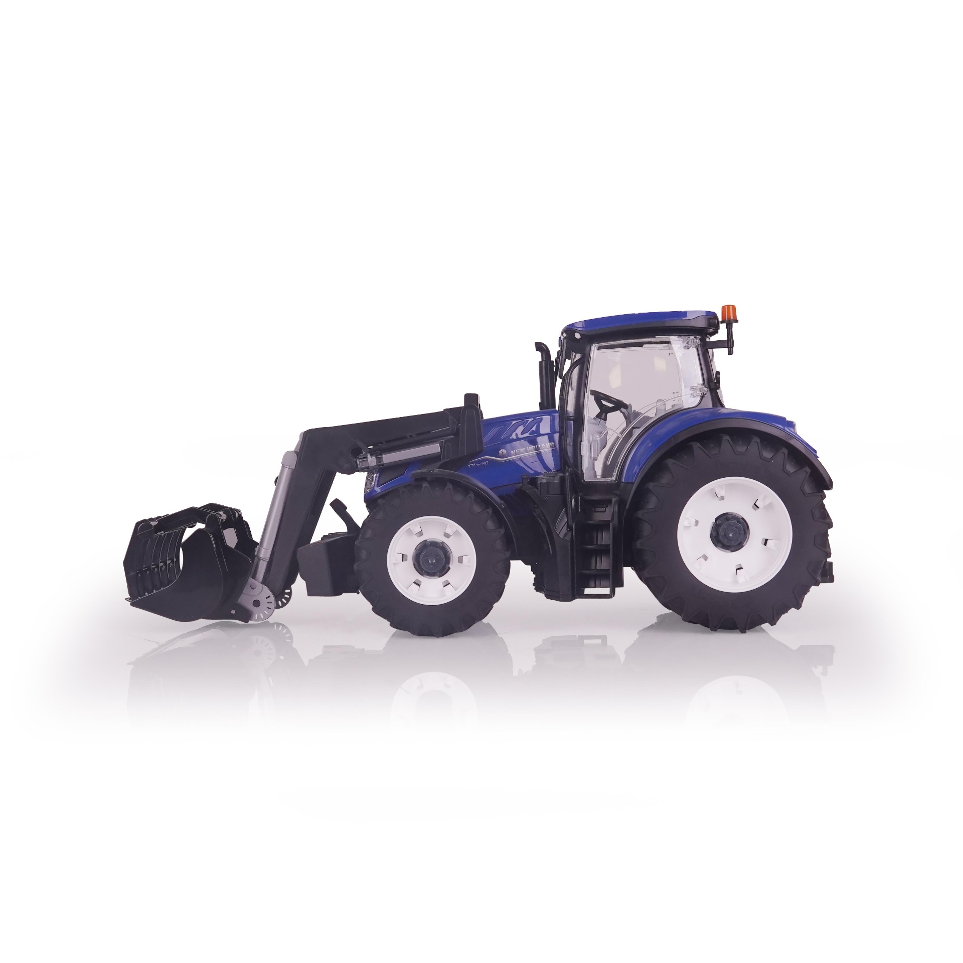 New Holland Style. Model Tractor, T7.340 with frontloader, 1:16